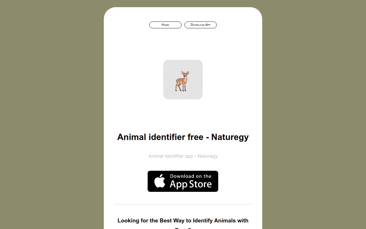 Animal identifier free - Naturegy